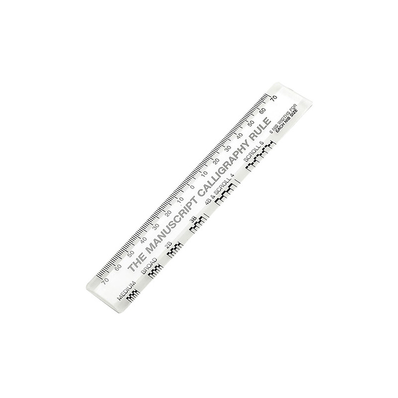 Manuscript calligraphy ruler