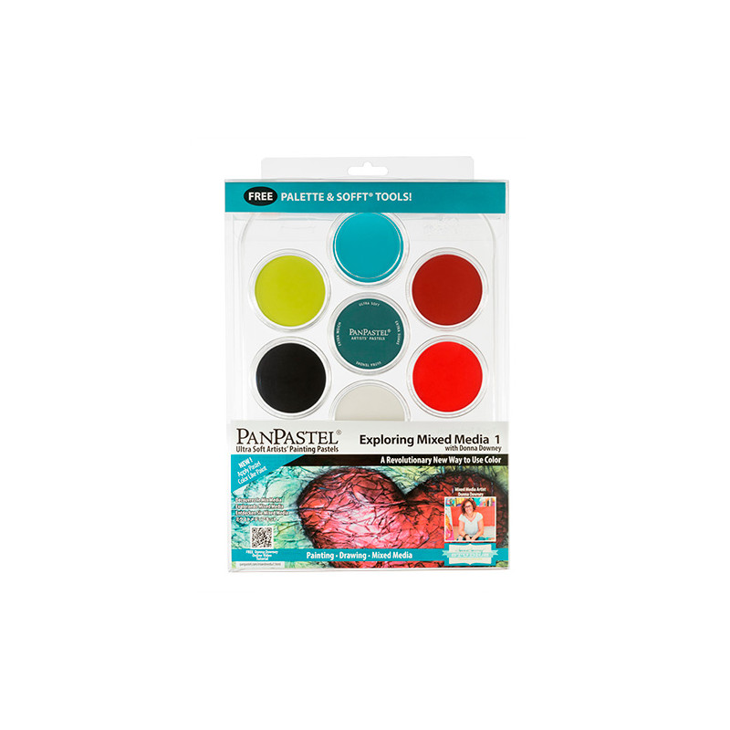 PanPastel exploring mixed media 1 set of 7 colors of dry pastels